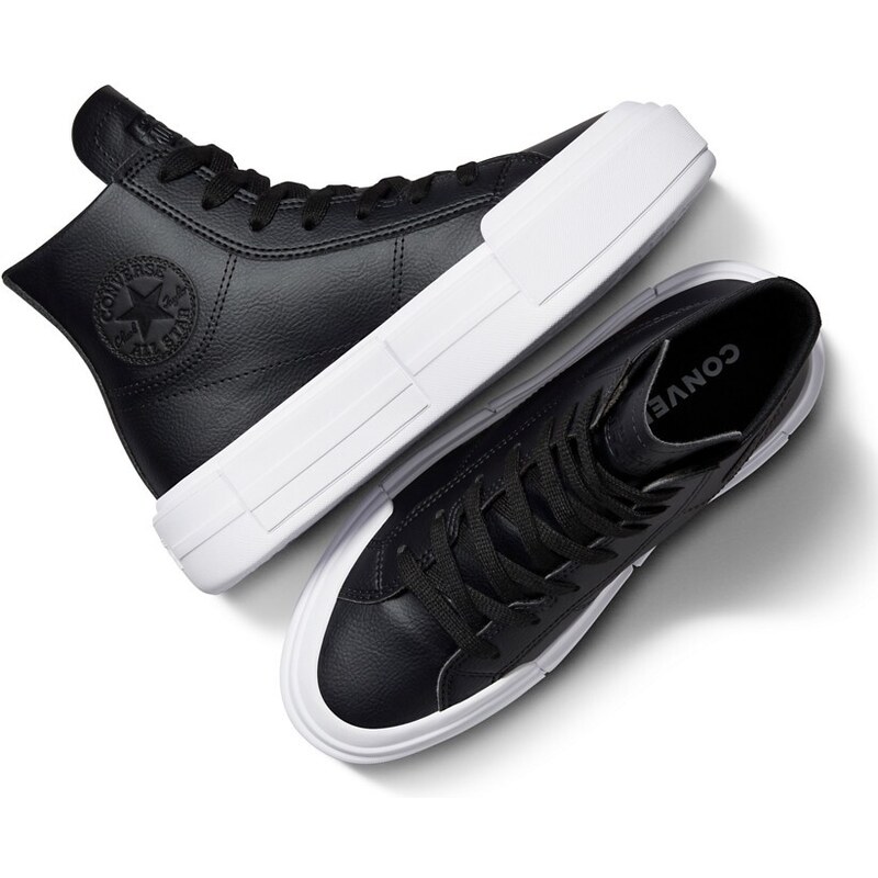 Converse - Chuck Taylor All Star Cruise Hi - Sneakers in pelle nera con ...