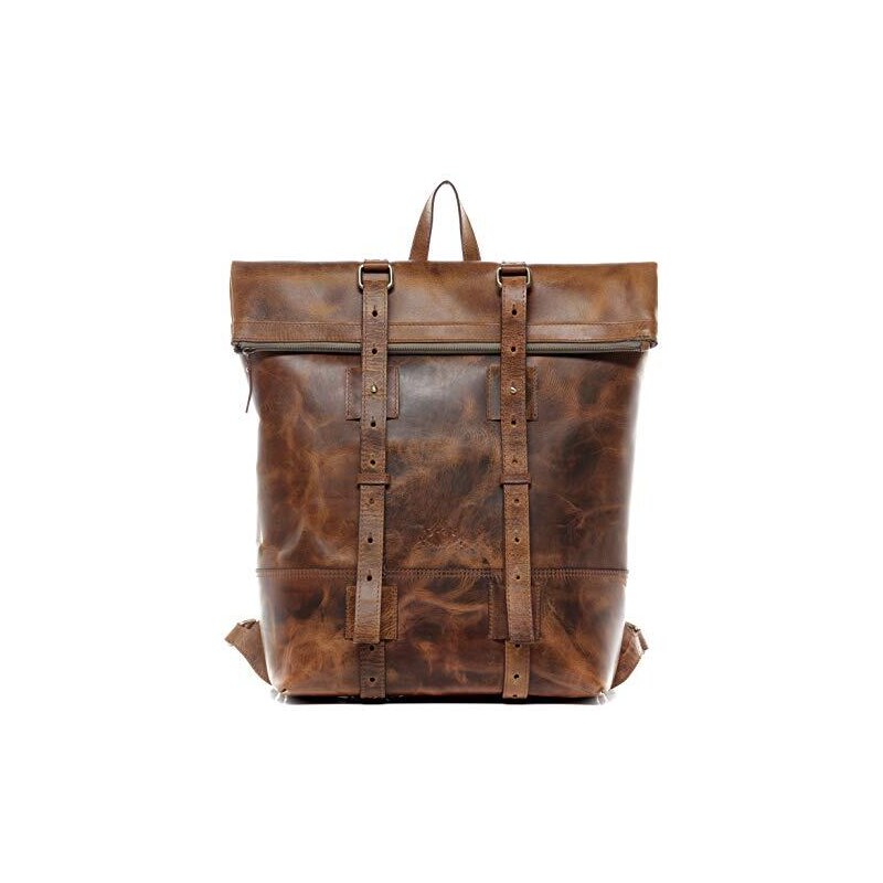 SID & VAIN Zaino vera pelle CHAZ I borsa a zainetto backpack uomo donna ...