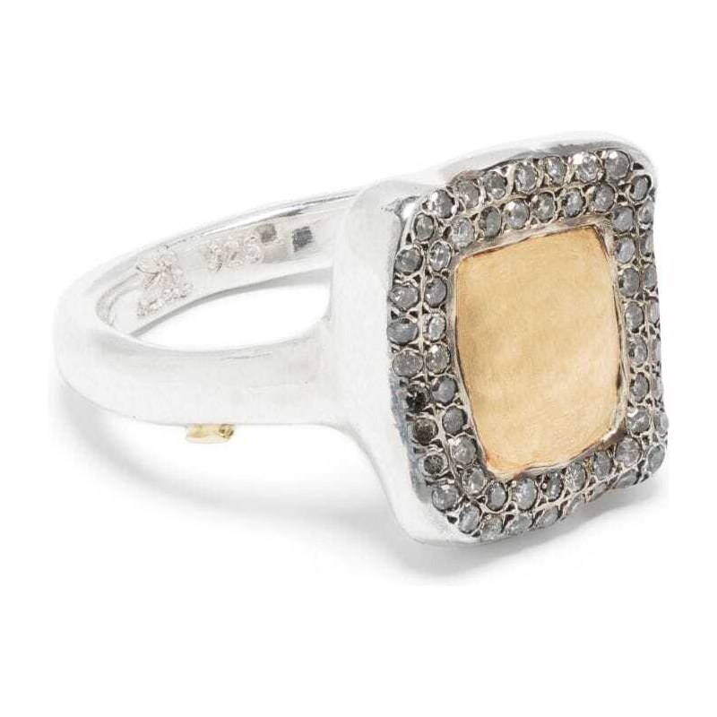 Rosa Maria Anello in oro giallo 18kt con diamanti - Argento - Stileo.it