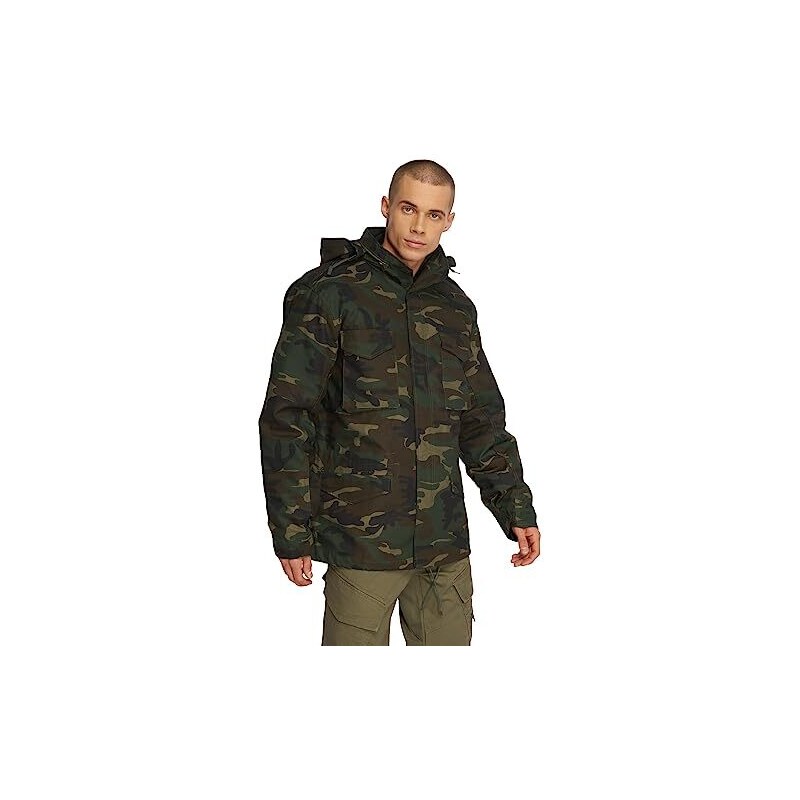 Brandit, M65 Field Jacket per Uomo Classic, Woodland M - Stileo.it