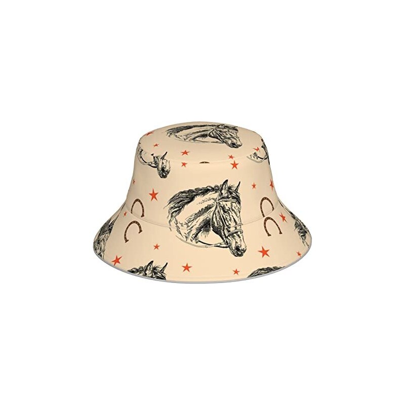 874 Cappello Pescator Testa di Cavallo E Stella Cappello da Sole Unisex ...