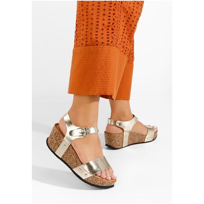 Zapatos Sandali platform Keya Oro - Stileo.it