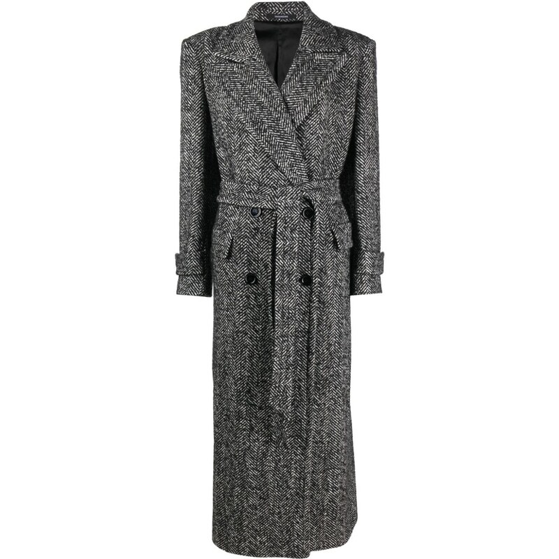 Tagliatore Cappotto Julia lungo spigato - Nero - Stileo.it