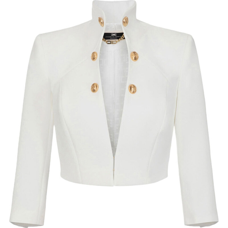 Blazer Elisabetta Franchi da Donna Modello GI08036E2 - Avorio - Stileo.it