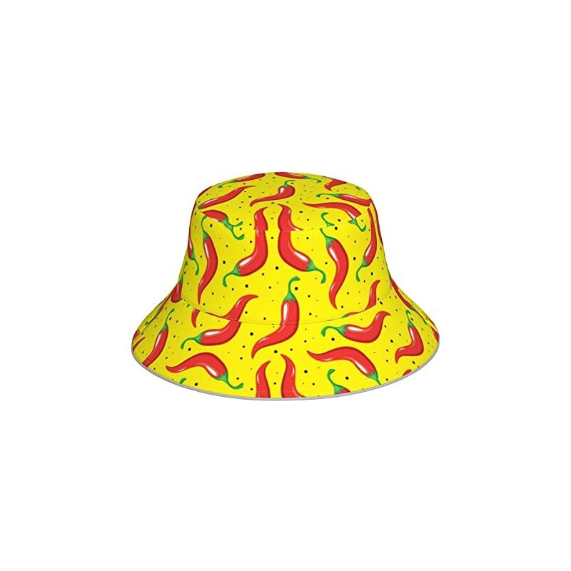 874 Cappello Pescator Peperoncino Cappelli da Spiaggia Unisex Cappello ...