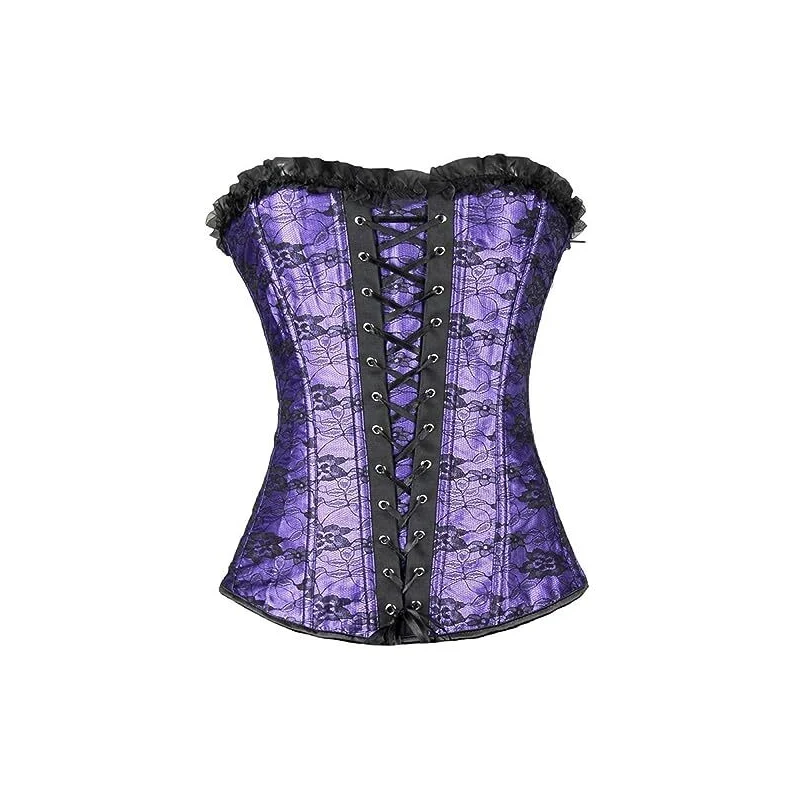 Hranoqm Bustier Corsetti Da Donna - Moda Donna Sexy Pizzo Ricamo Top ...