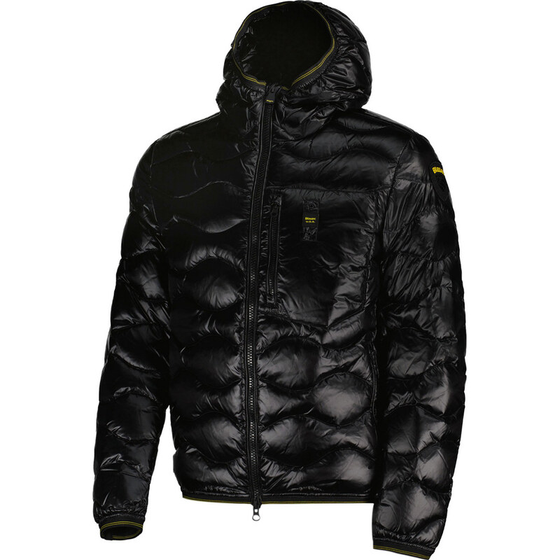 BLAUER PIUMINO CON CAPPUCCIO AD ONDE WAVE - Stileo.it