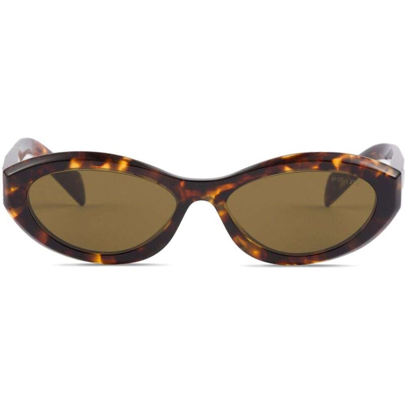 Prada Eyewear Occhiali da sole Symbole ovali - Marrone - Stileo.it