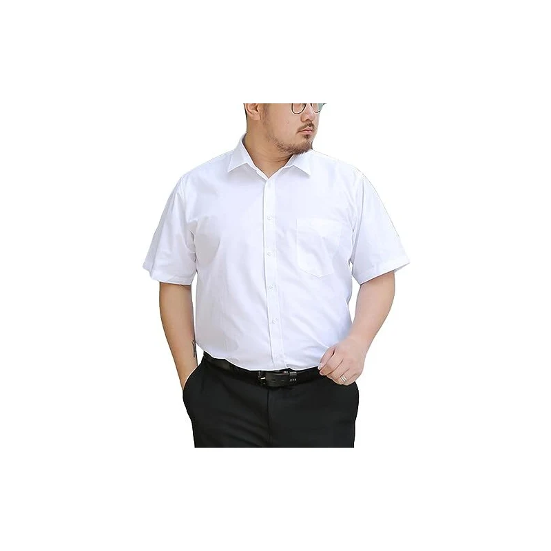 YOUCAI Camicia Uomo Elegante Manica Corta Slim Fit Camicia da Sera ...