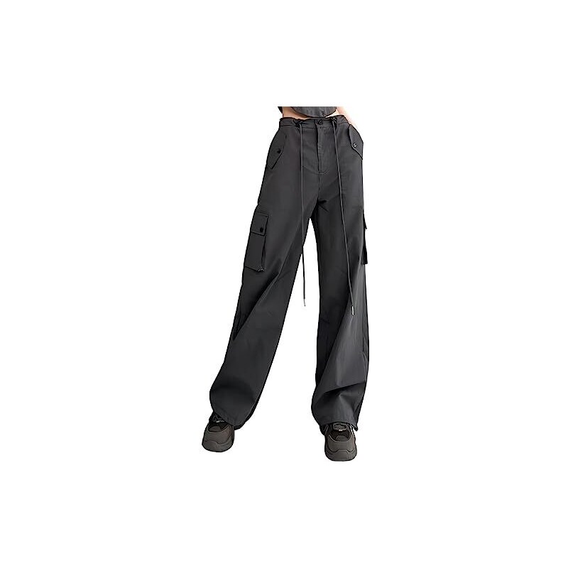 FEOYA Pantaloni cargo da donna e ragazza, Y2k, con tasca Y2K, pantaloni ...