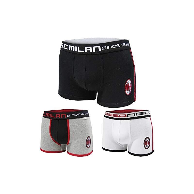 AC Milan 6 Boxer Uomo in Cotone Elasticizzato Prodotto Ufficiale Art ...
