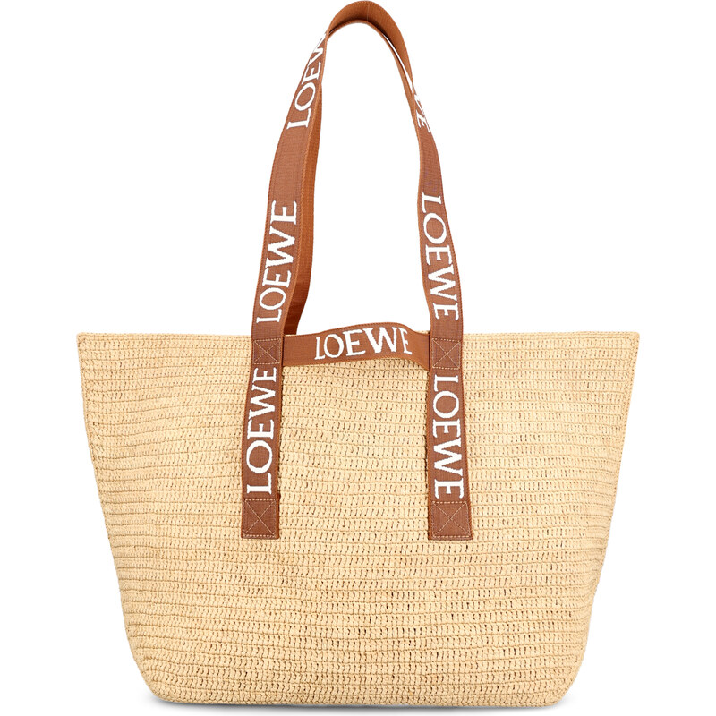 LOEWE Fold Shopper In Raffia - Stileo.it