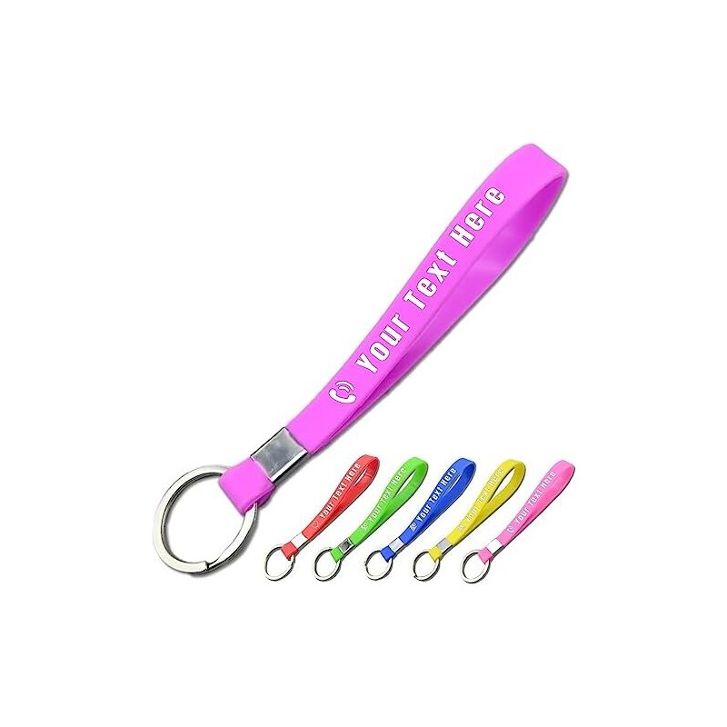 Aokizkdzsw La massa su ordinazione del silicone di Keychain ha ...