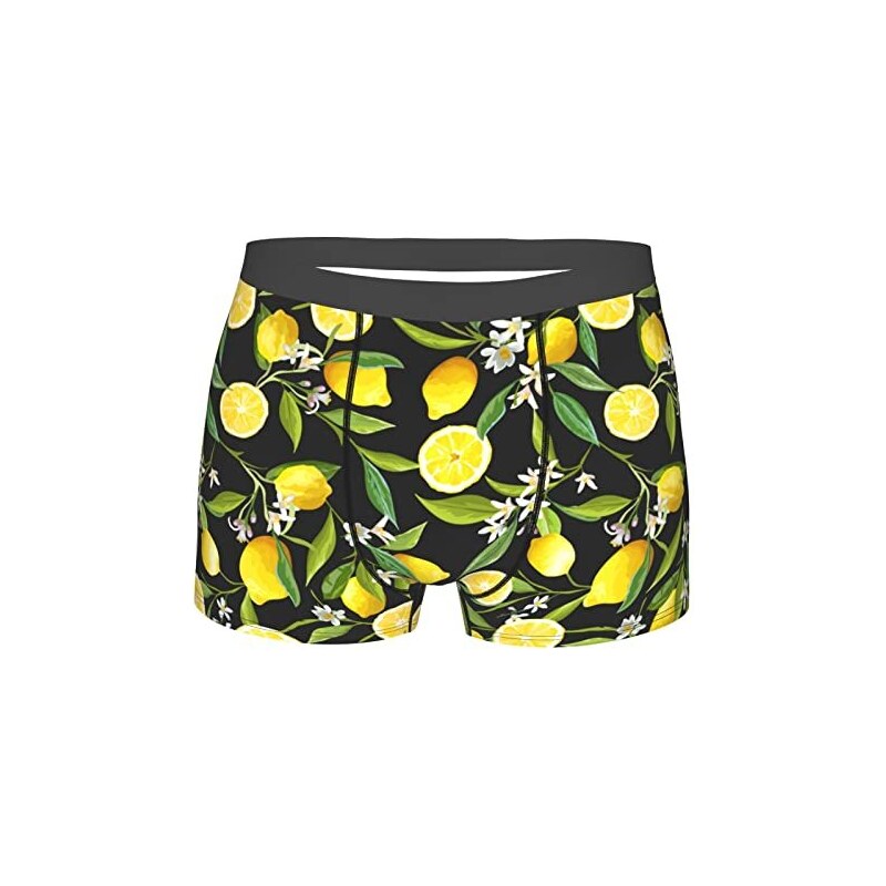 942 Mutande Uomo Modello di Frutta al Limone Boxer Comodi Traspiranti E ...