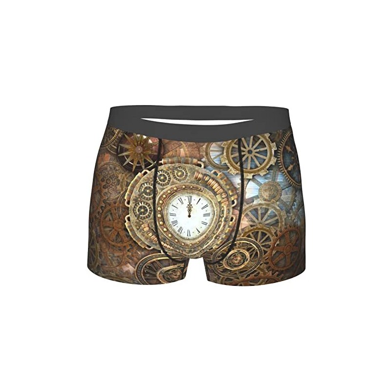 942 Mutande Uomo Orologio Steampunk Arrugginito Boxer da Uomo Moda ...
