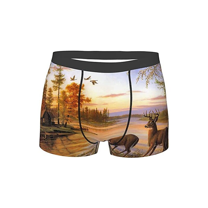 942 Mutande Uomo Modello di Uccello Volante di Cervi in Capanna di ...