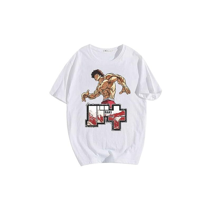 vegitoga Maglietta Anime Baki Hanma Baki Costume da Cosplay Top Estivi ...