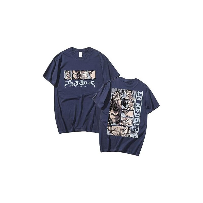 dashcos Black Clover T-Shirt Yami Sukehiro Pullover Casual Loose Top ...
