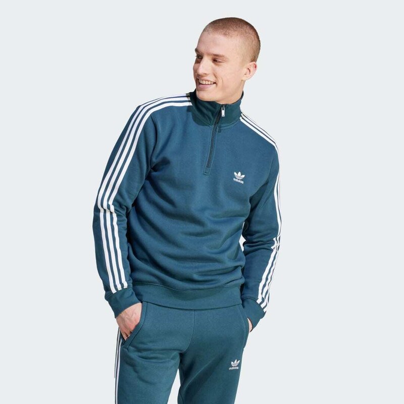 adidas Felpa adicolor Classics 3-Stripes Half-Zip - Stileo.it