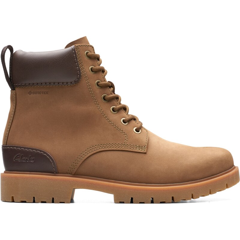 Clarks Rossdale Hi Gore-tex - Male Ankle Boots Dark Sand Lea 42 - Stileo.it