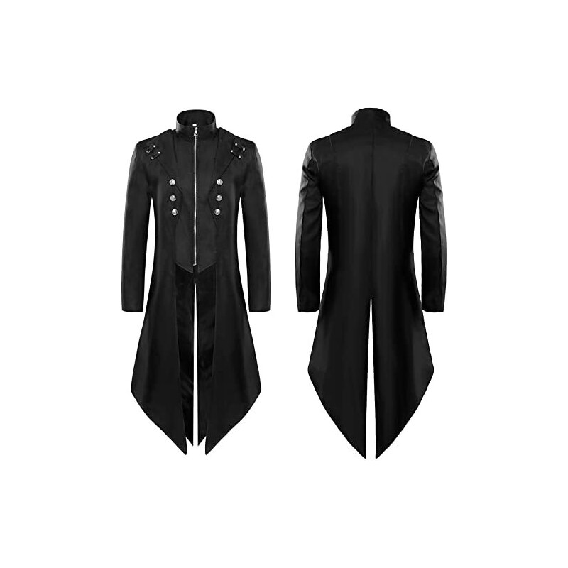 Darringls Steampunk Frack cappotto gotico medievale cappotto punk ...