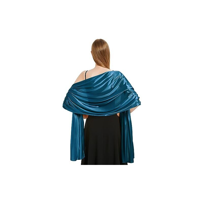 Vijamiy Stola Donna Cerimonia Raso Chiffon,Elegante Cerimonia Scialle ...