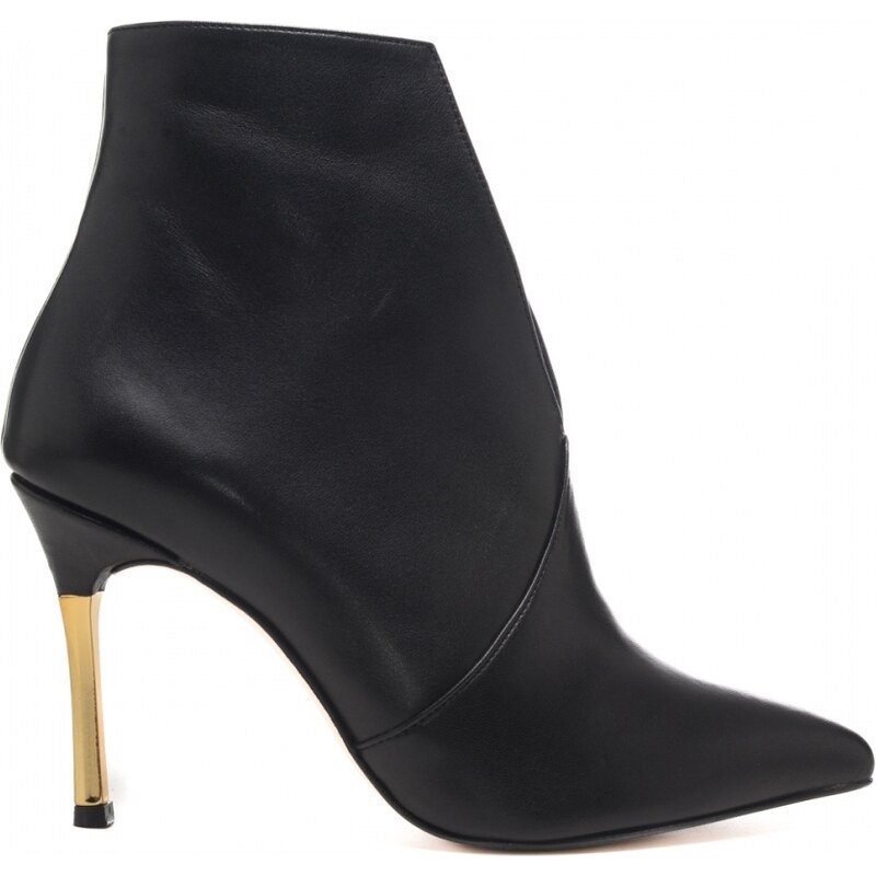 Andrea Pinto tronchetti donna in pelle nera con scollo a v - Stileo.it