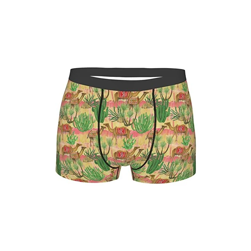 942 Boxer da Uomo Cactus del Cammello E Palma Boxer Pantaloncini con ...