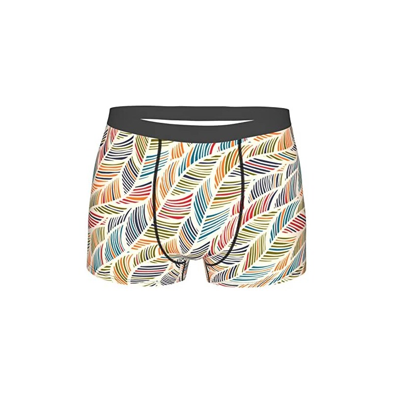 942 Mutande Uomo Onda Astratta della Piuma Biancheria Intima Sportiva ...