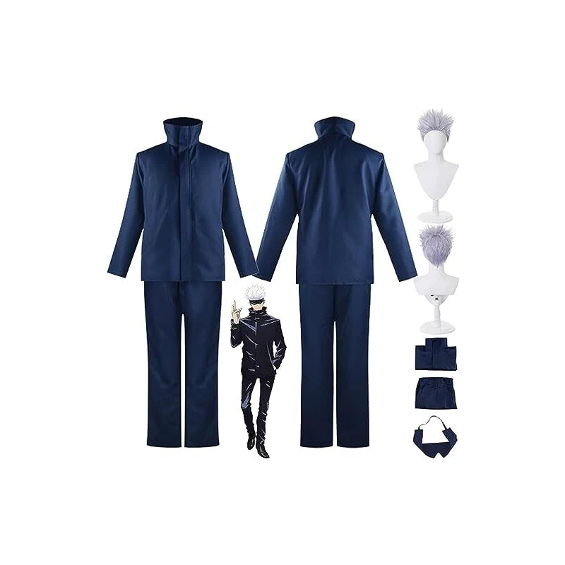 Rcrllya Anime Jujutsu Kaisen Gojo Satoru Costume Cosplay Fushiguro Toji ...