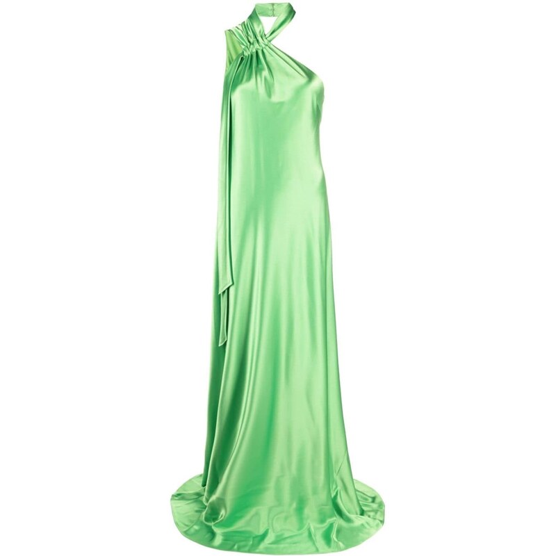Galvan London Abito lungo monospalla - Verde - Stileo.it