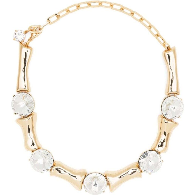 AREA Choker Bone con cristalli - Oro - Stileo.it