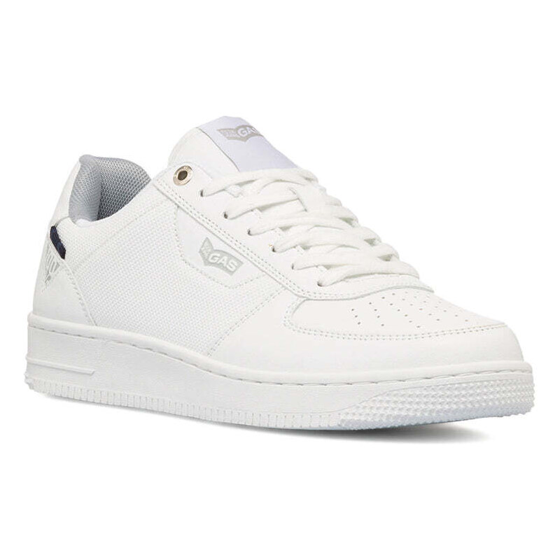 Sneakers bianche da uomo con dettagli traforati Gas - 42 - Stileo.it