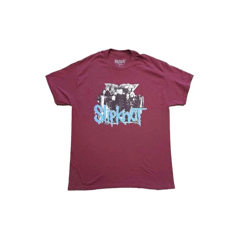 mcjw Slipknot T Shirt Goat Band Logo Demon New Official Man Marroon Red ...