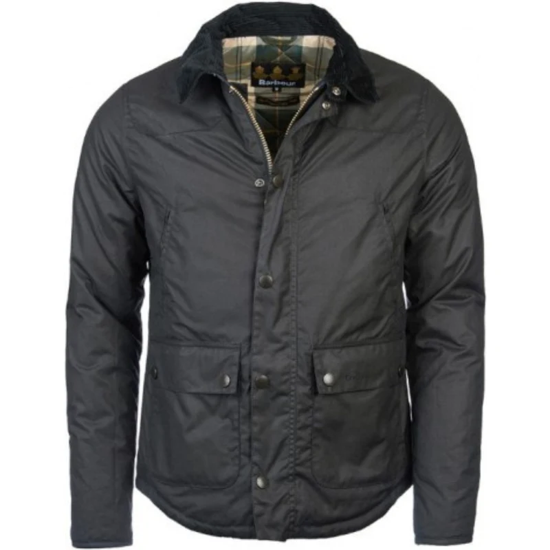 BARBOUR Giacca Uomo verde con finiture in pelle - Stileo.it