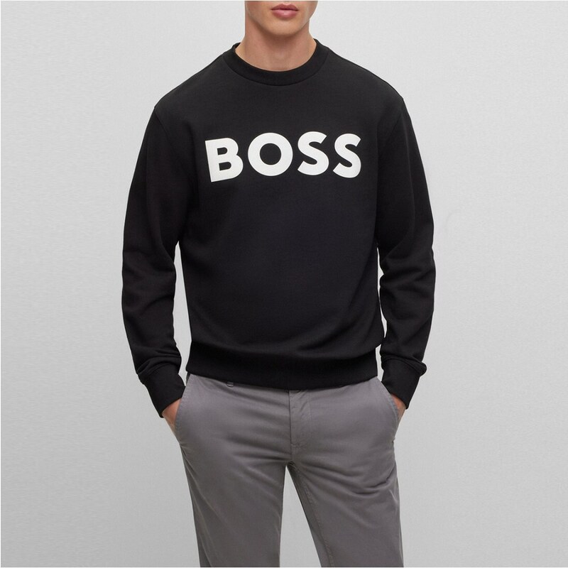 Hugo Boss BOSS - Felpa WeBasicCrew - Colore: Nero,Taglia: S - Stileo.it