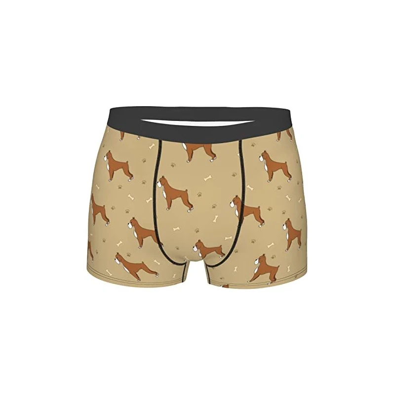 942 Mutande Uomo Cani Boxer Svegli del Fumetto Intimo Confortevole ...