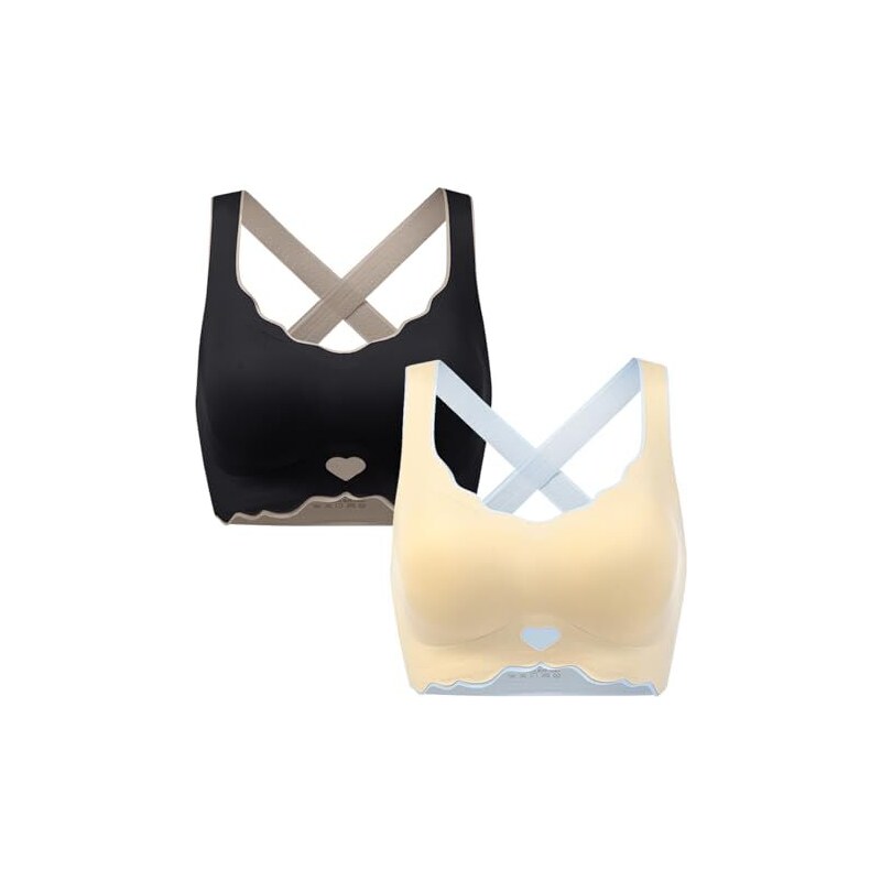 Necalisi Reggiseno Senza Ferretto Reggiseni Senza Cuciture Sport Yoga