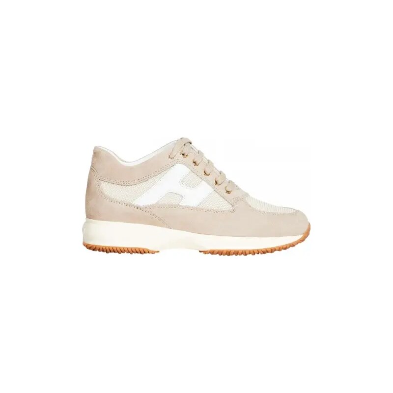 sneakers Interactive in camoscio beige - Taglia 40 - Hogan - Stileo.it
