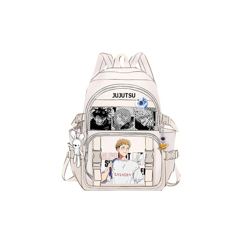 pochikiki Anime Jujutsu Kaisen Laptop Backpack College Schoolbag ...