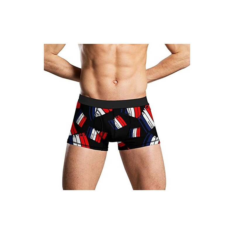 FJQWKLF Mutande da Boxer da Uomo Stile Anni '70 con Bandiera Francese ...