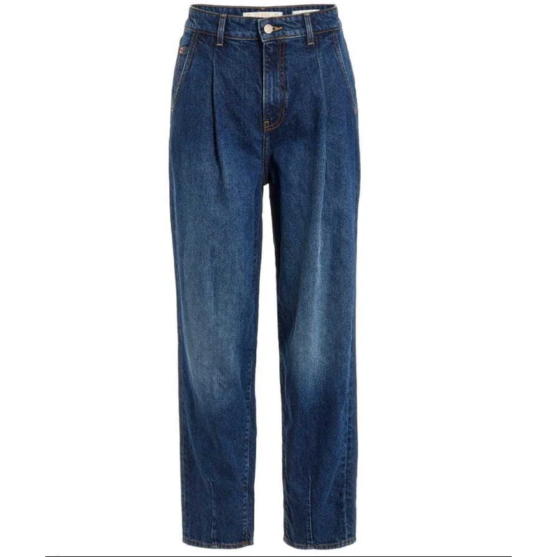 Guess jeans blu scuri con logo sulla tasca posteriore donna - Stileo.it