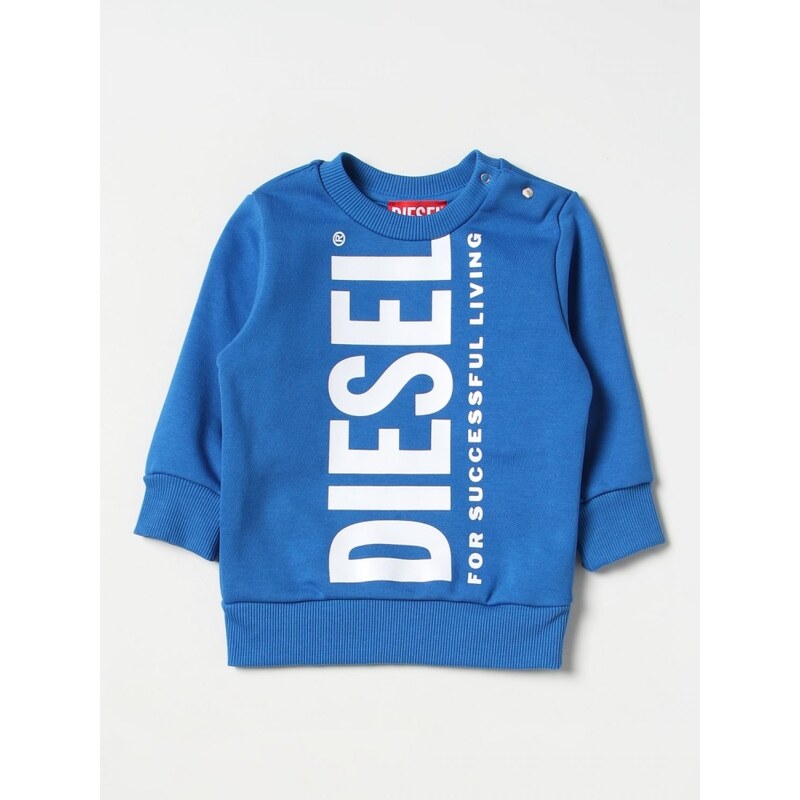 Diesel felpa blue bambino in cotone con maxi stampa sul davanti - Stileo.it Diesel felpa blue bambino in cotone con maxi stampa sul davanti - Stileo.it