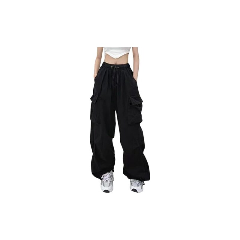shownicer Y2k Pantaloni Cargo Donna Wita Bassa Cargo Pants Streetwear ...