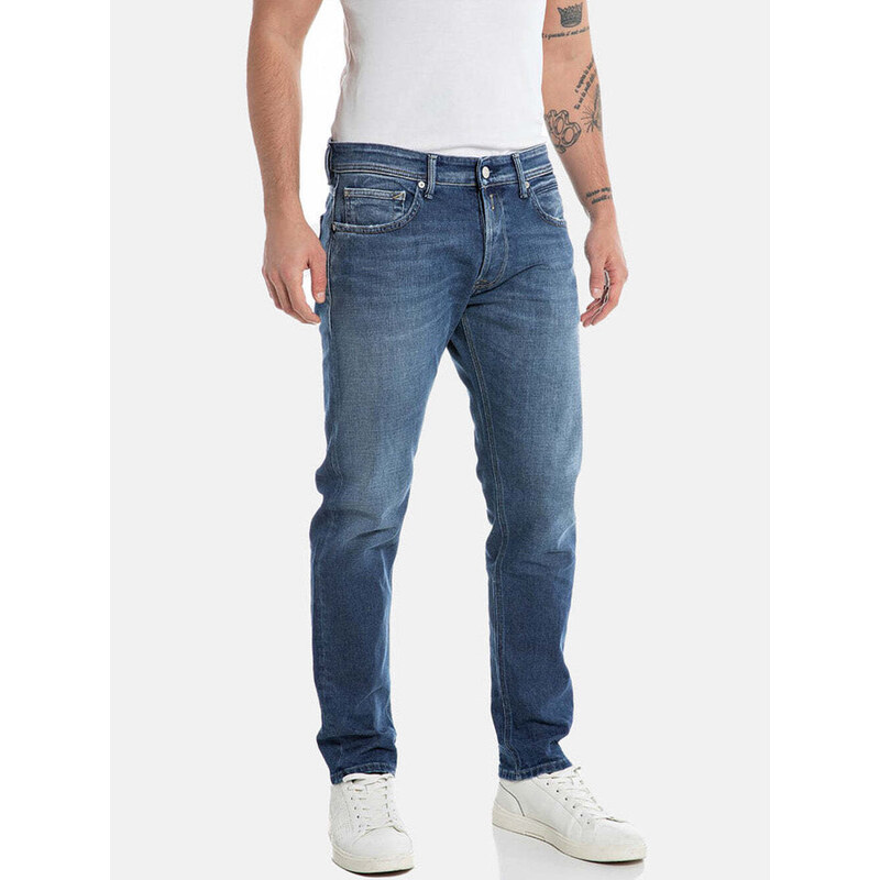 Replay Jeans Willbi Regular Slim Fit - Deep Blue Pantaloni Jeans Uomo ...