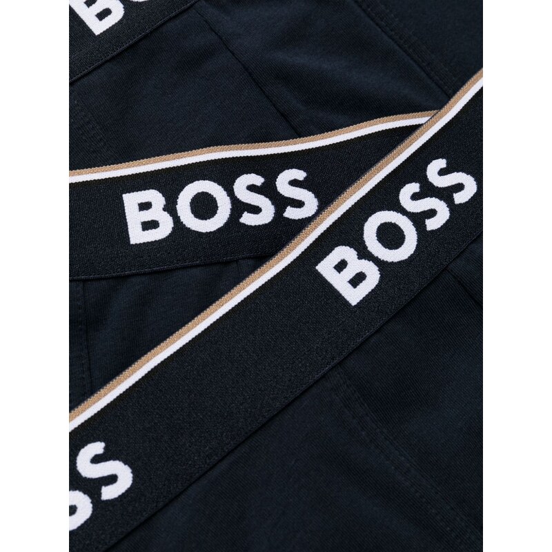 BOSS Set di 3 boxer con banda logo - Blu - Stileo.it