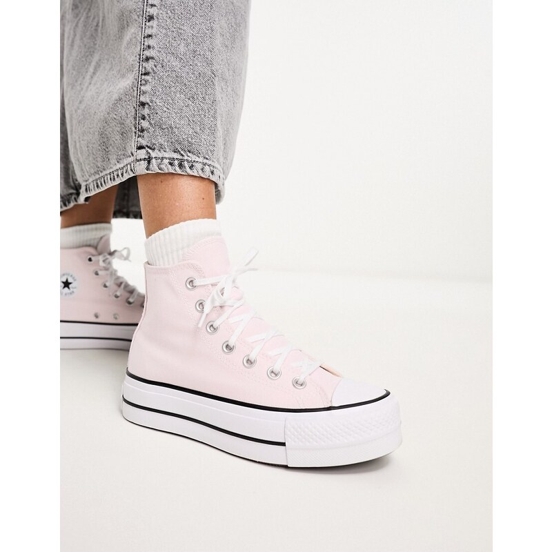 Converse - Chuck Taylor All Star Lift - Sneakers con plateau rosa ...