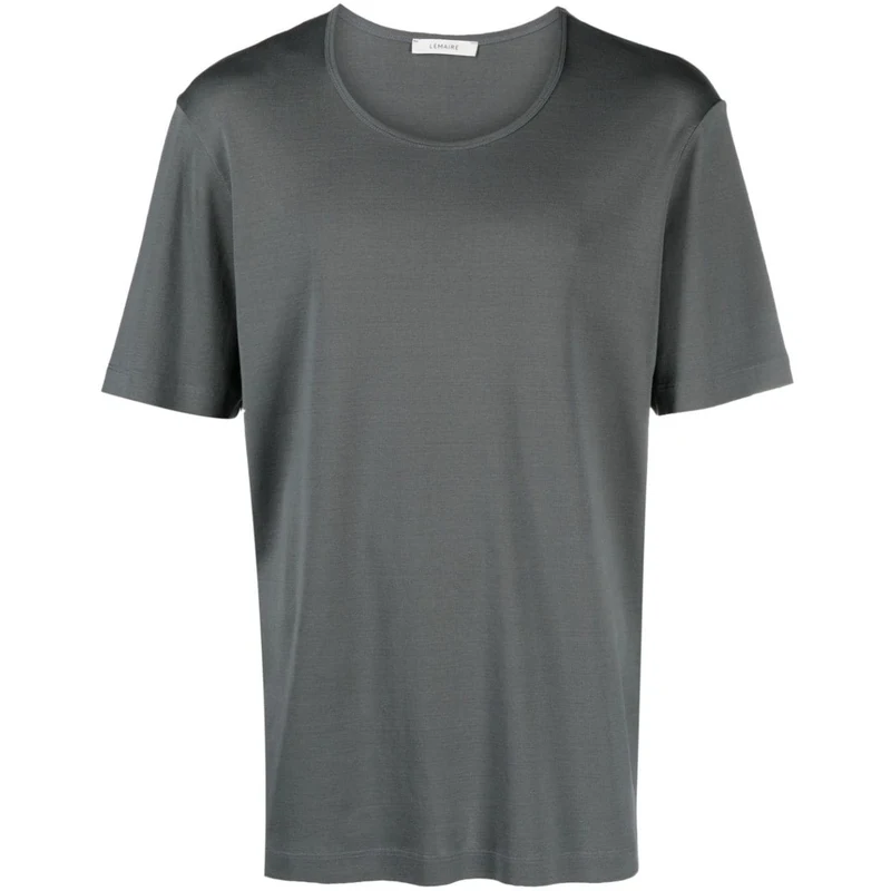Lemaire T-shirt con scollo a U - Grigio - Stileo.it
