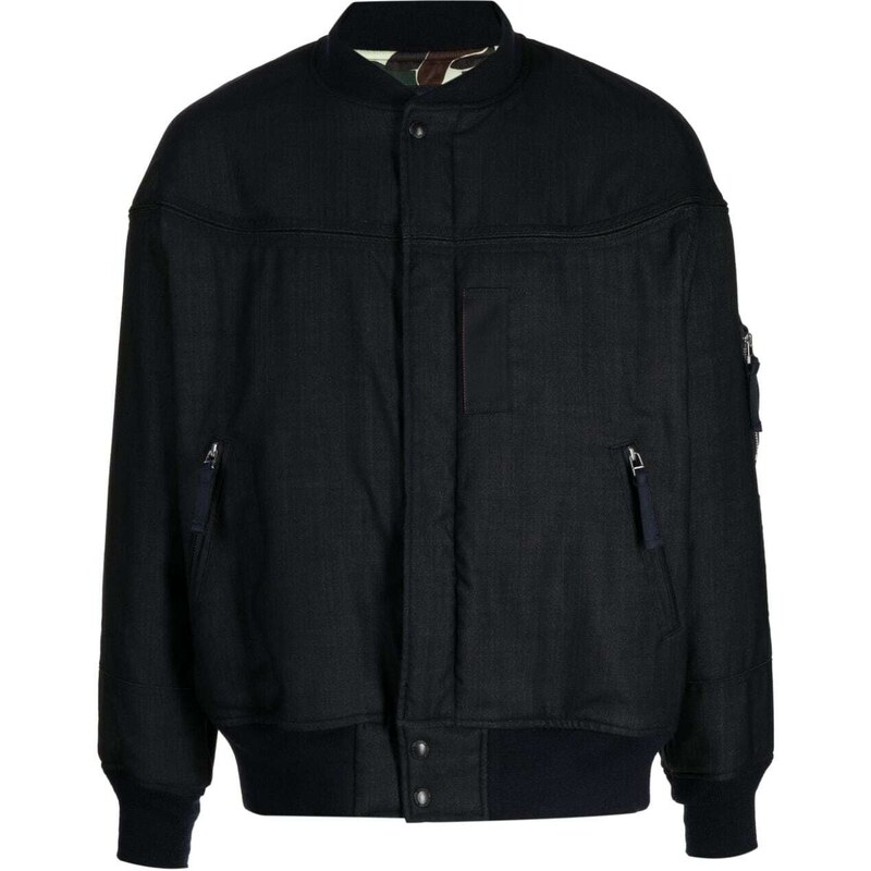 Comme Des Garçons Homme Bomber con zip - Nero - Stileo.it