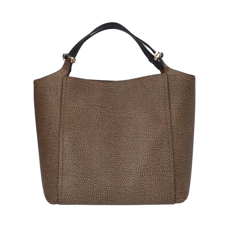 Borbonese Borsa a mano Naturale/nero 924270 - Stileo.it